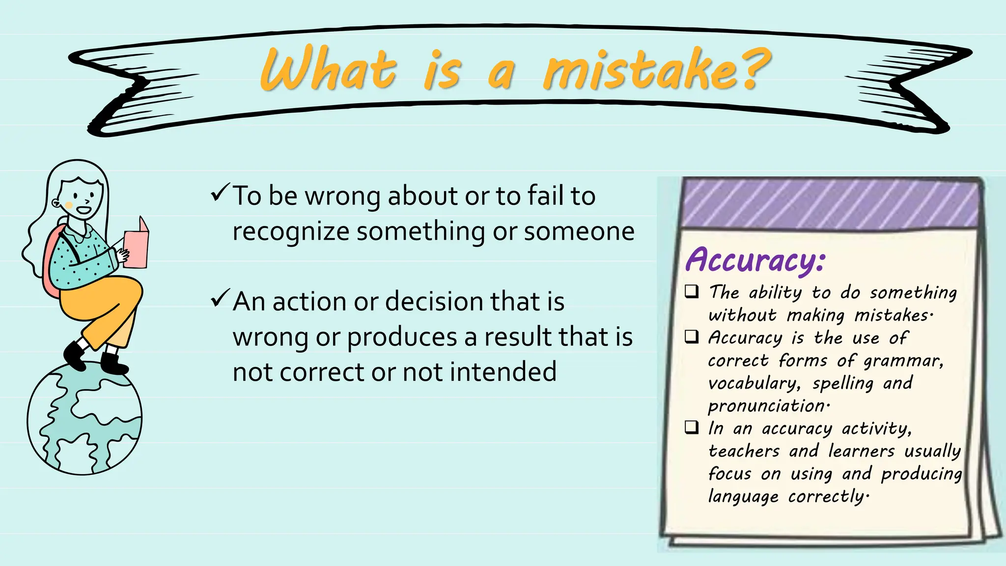 Categorising learners’ mistakes from tkt | PPT