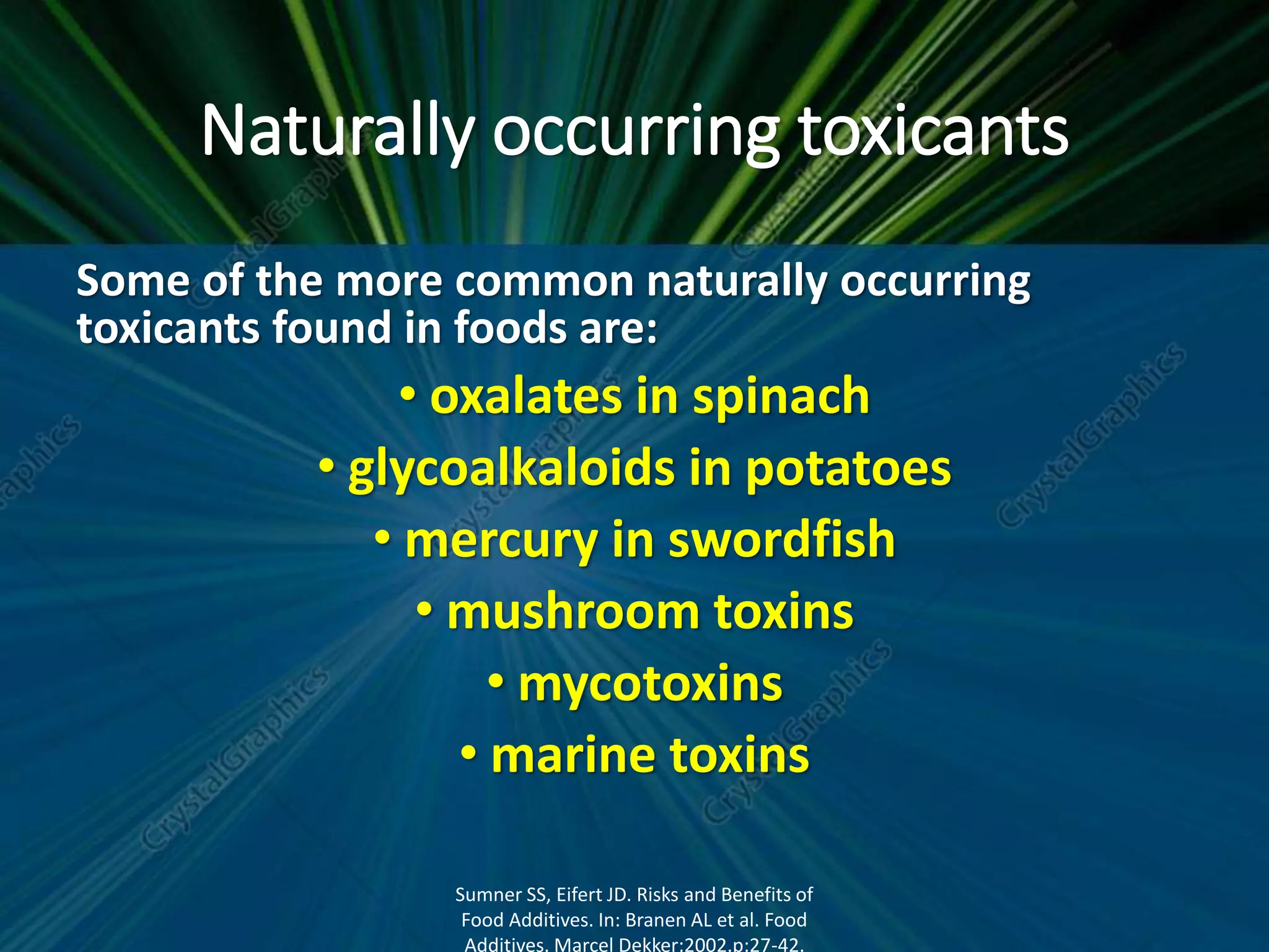 Categorization of risks and benefits (food additives) | PPSX