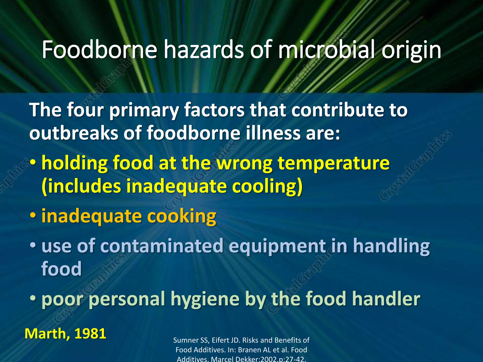 Categorization of risks and benefits (food additives) | PPSX