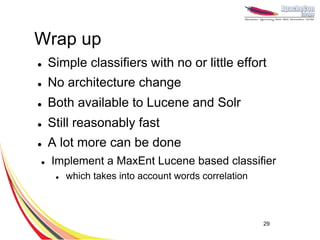 Text categorization with Lucene and Solr | PPT