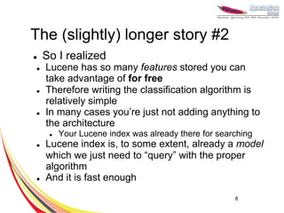 Text categorization with Lucene and Solr | PPT