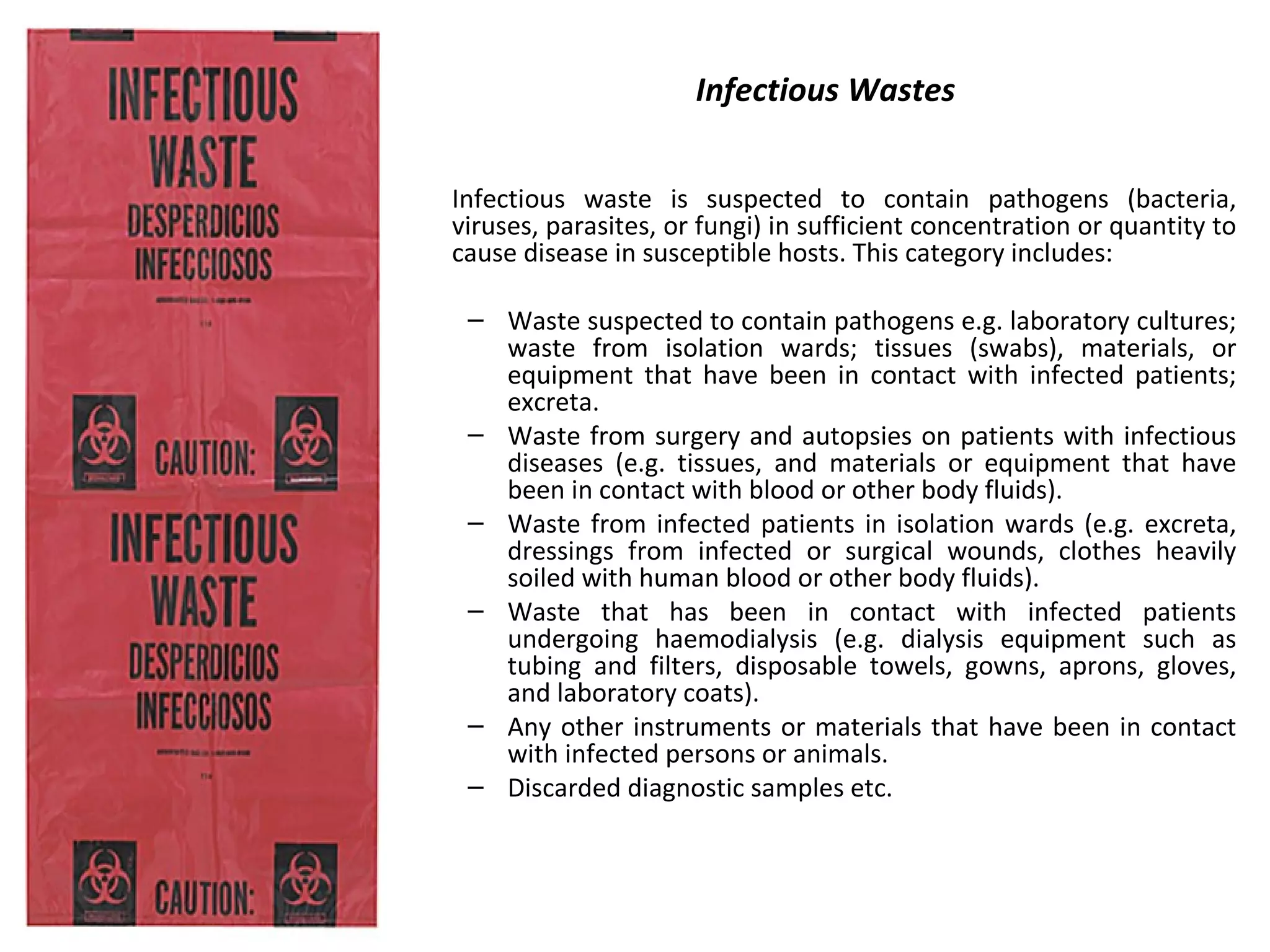 Categorizing anddisposing healthcare wastes | PPT | Infectious Diseases ...