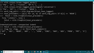 Categorizing and pos tagging with nltk python | PPTX
