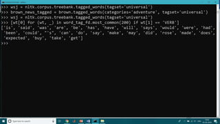Categorizing and pos tagging with nltk python | PPTX