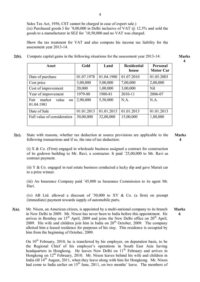 CA IPCC Exam Sample Paper | PDF