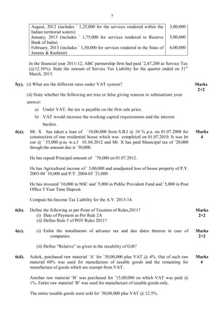 CA IPCC Exam Sample Paper | PDF