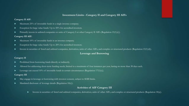 Category II and Category III AIF.pptx