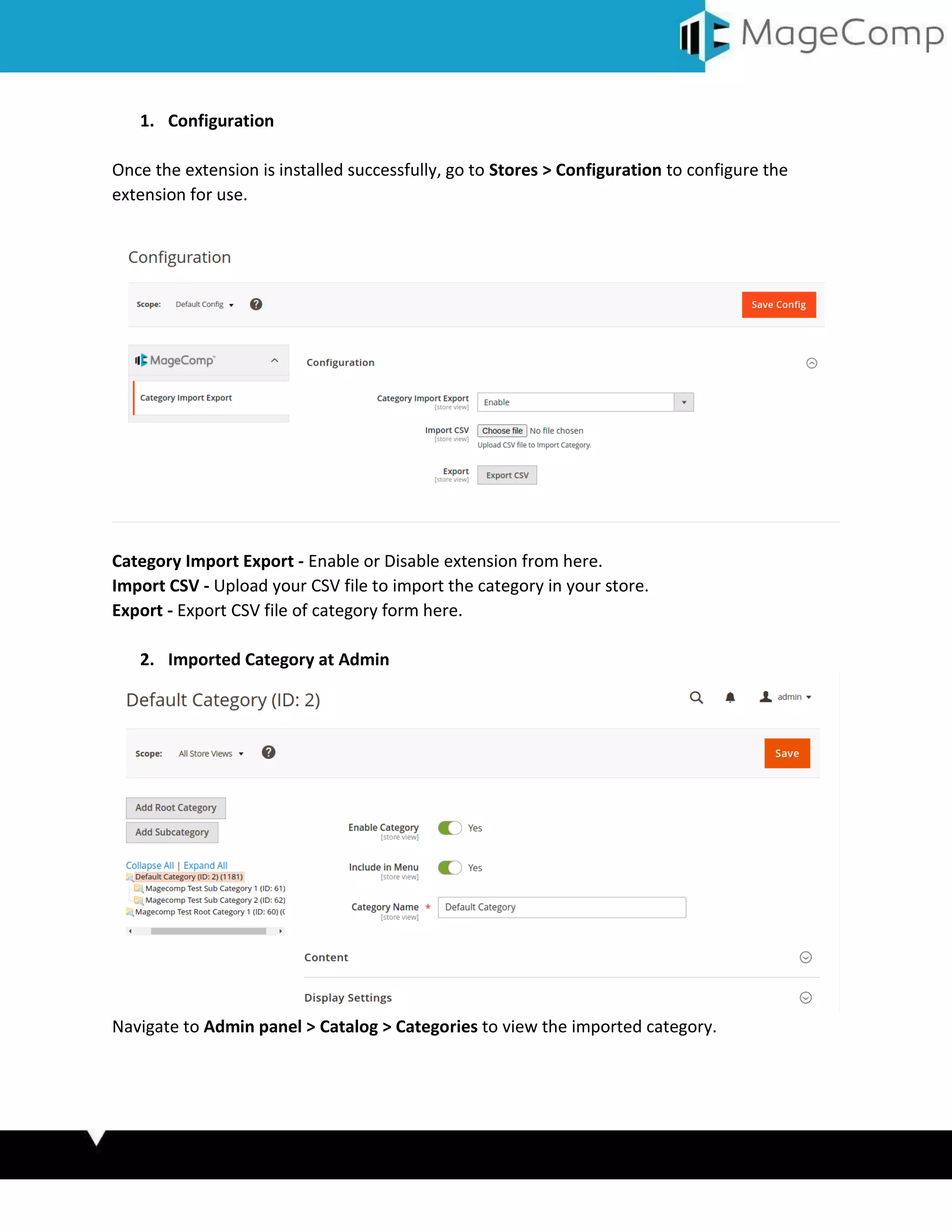 Magento 2 Category Import Export | PDF