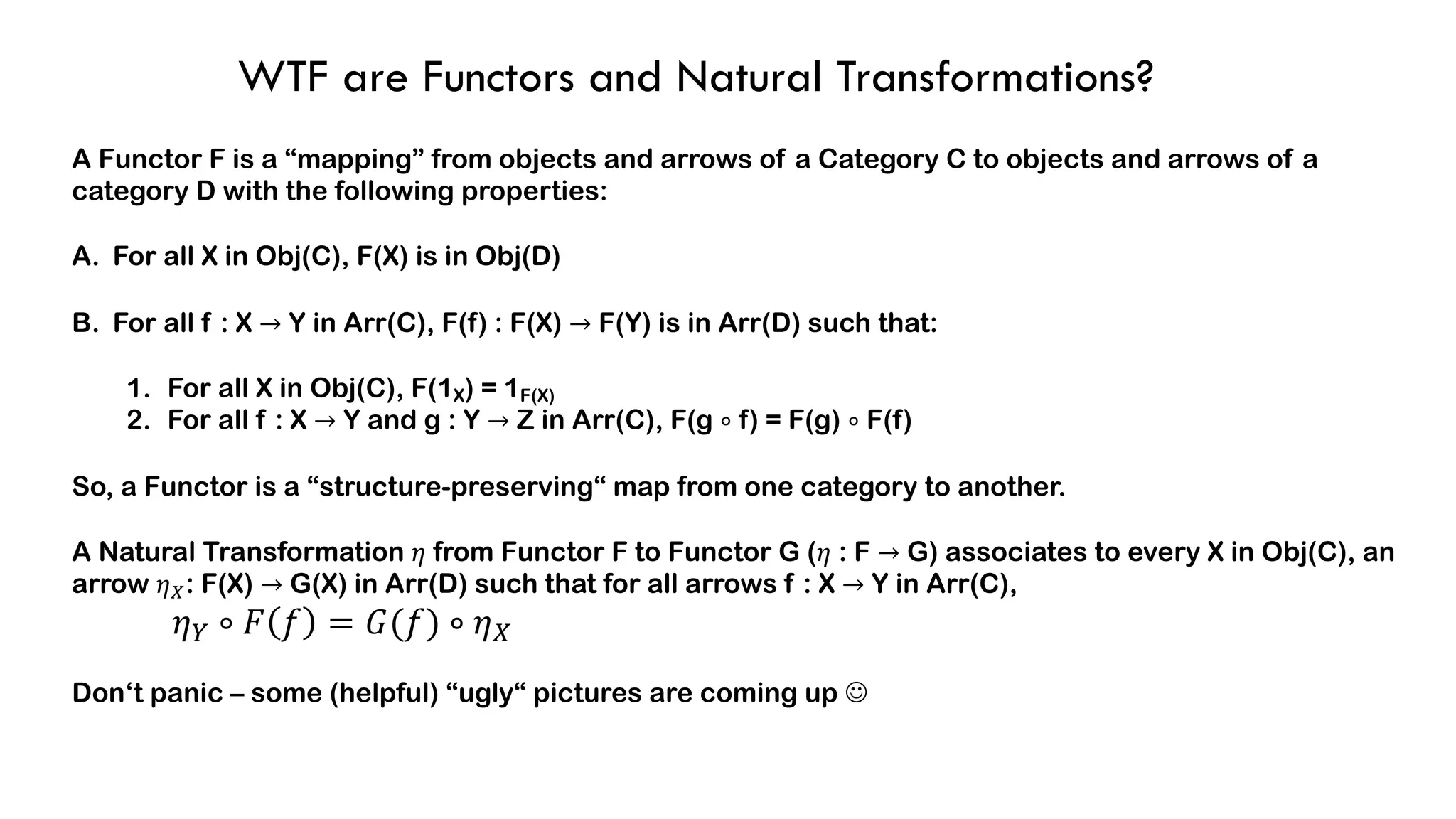 Category Theory made easy with (ugly) pictures | PPT