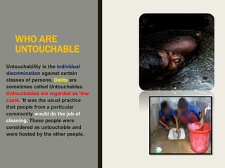 Casteism and Untouchability | PPTX | Debated Sensitive Social Issues | Sensitive Topics