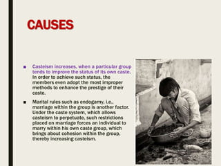Casteism and Untouchability | PPTX