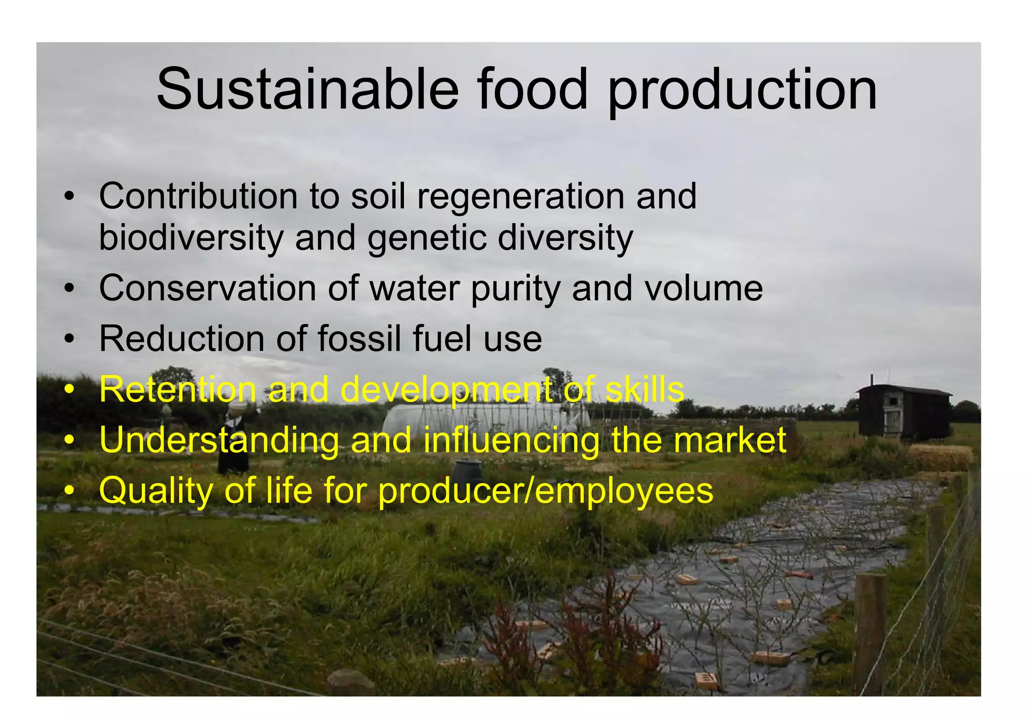 Sustainability And The Food Industry | PPT
