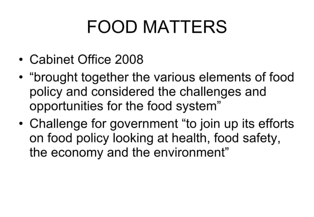 Sustainability And The Food Industry | PPT | Agriculture | Industries