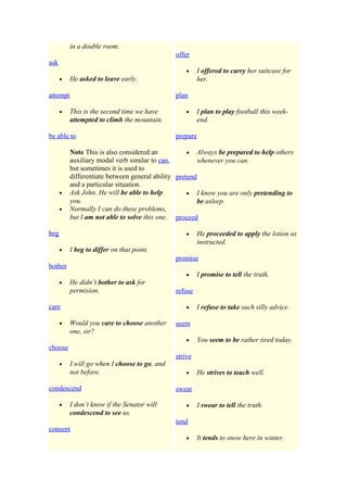 Catenative verbs | DOC | Careers