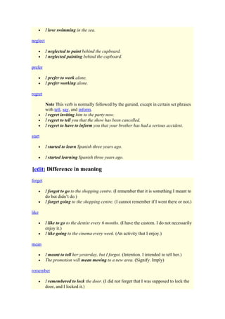 Catenative verbs | DOC | Careers