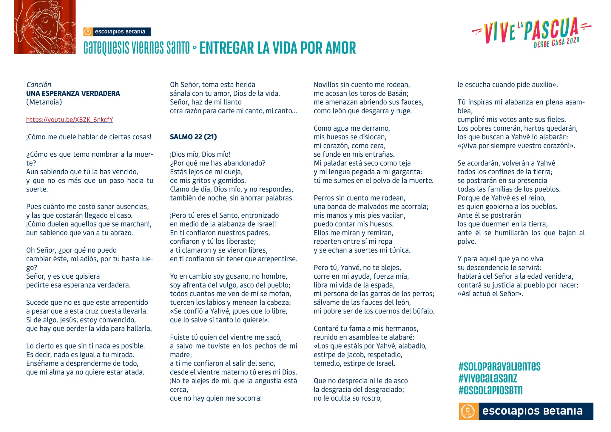 CATEQUESIS VIERNES SANTO, ENTREGAR LA VIDA POR AMOR.pdf