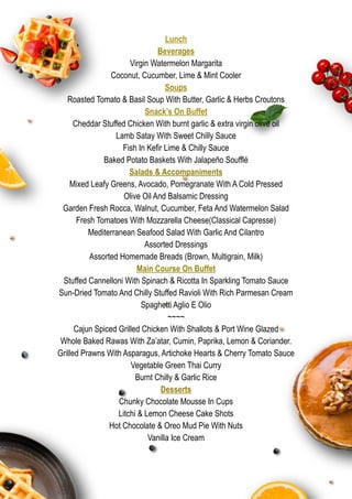 Corporate Catering Menu | PDF | Desserts and Baking | Food & Drink