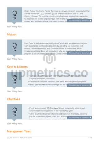 Catering Business Plan Example | PDF