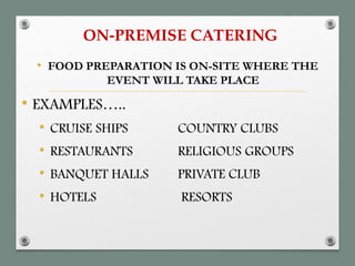 Catering Service: The Catering Basics ... | PPT