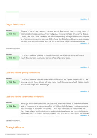 Catering business plan example | PDF