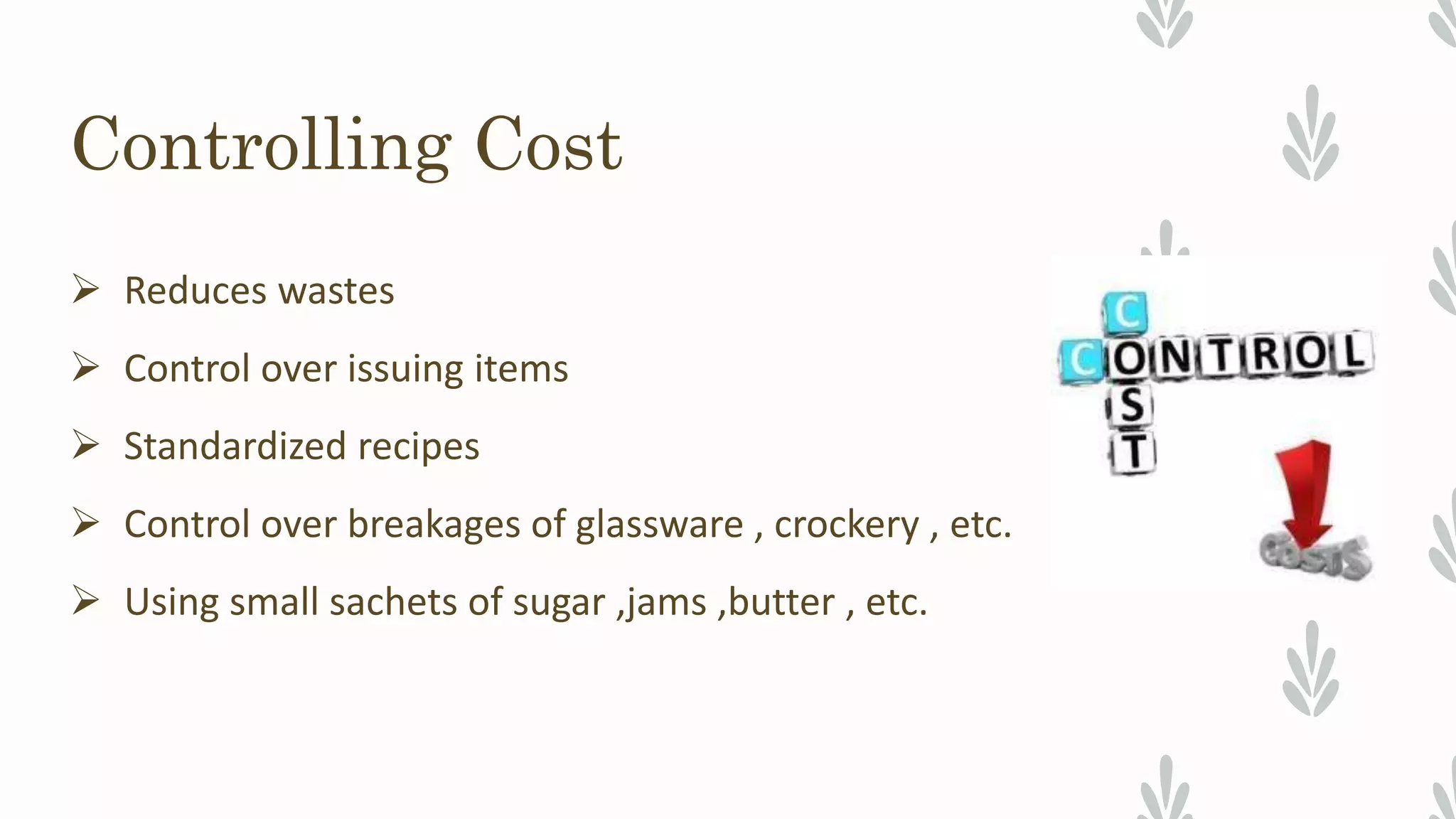 Catering cycle presentation | PPTX