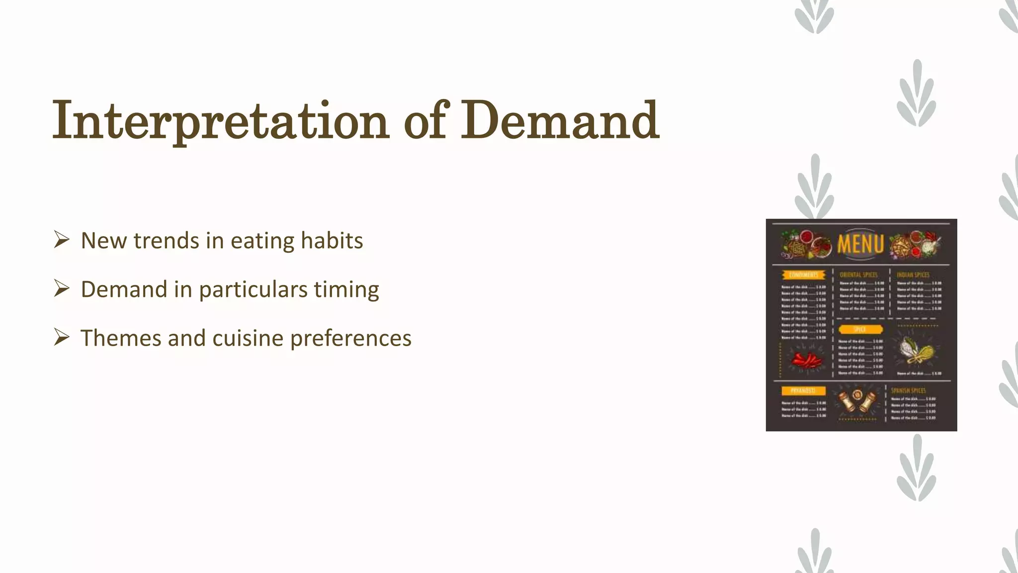 Catering cycle presentation | PPTX