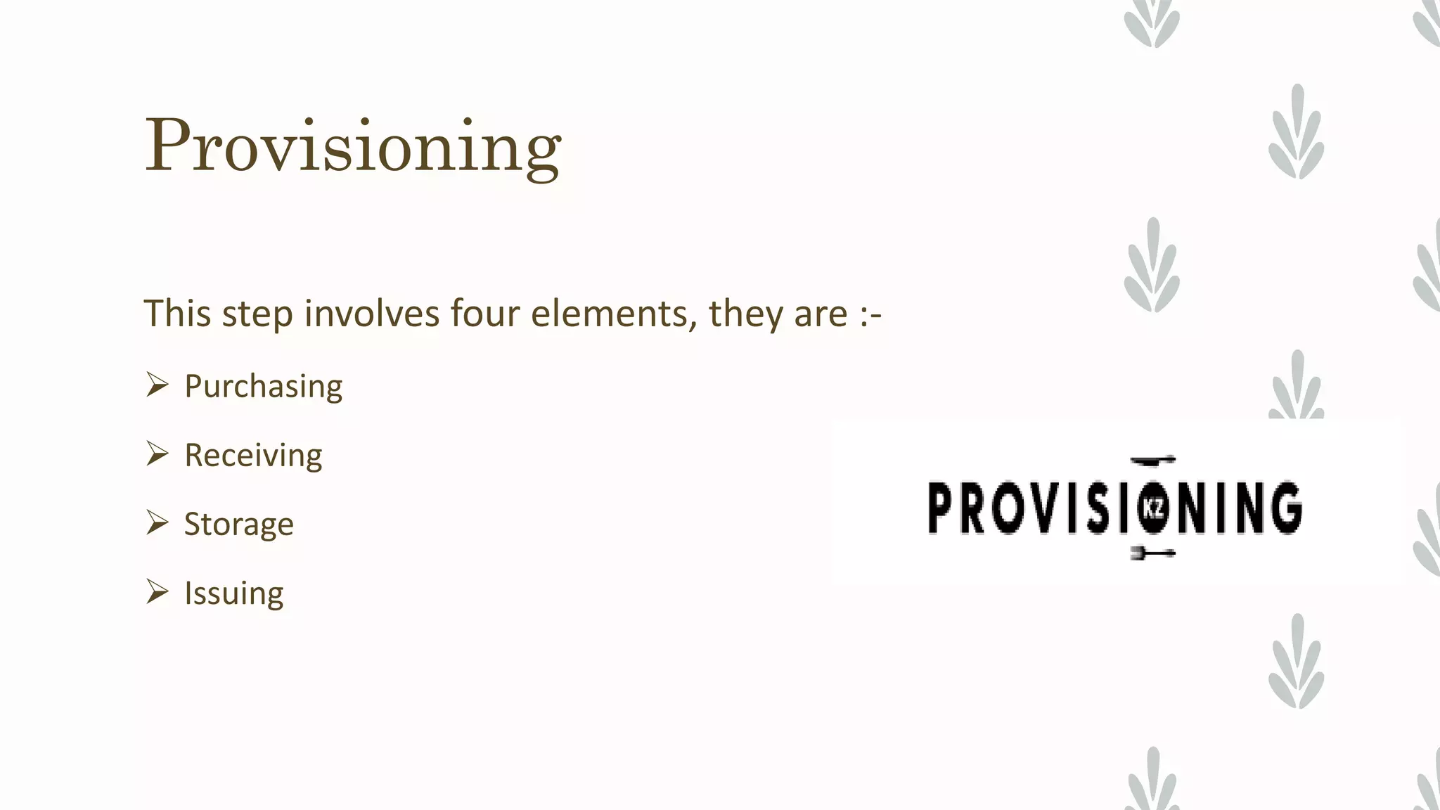 Catering cycle presentation | PPTX