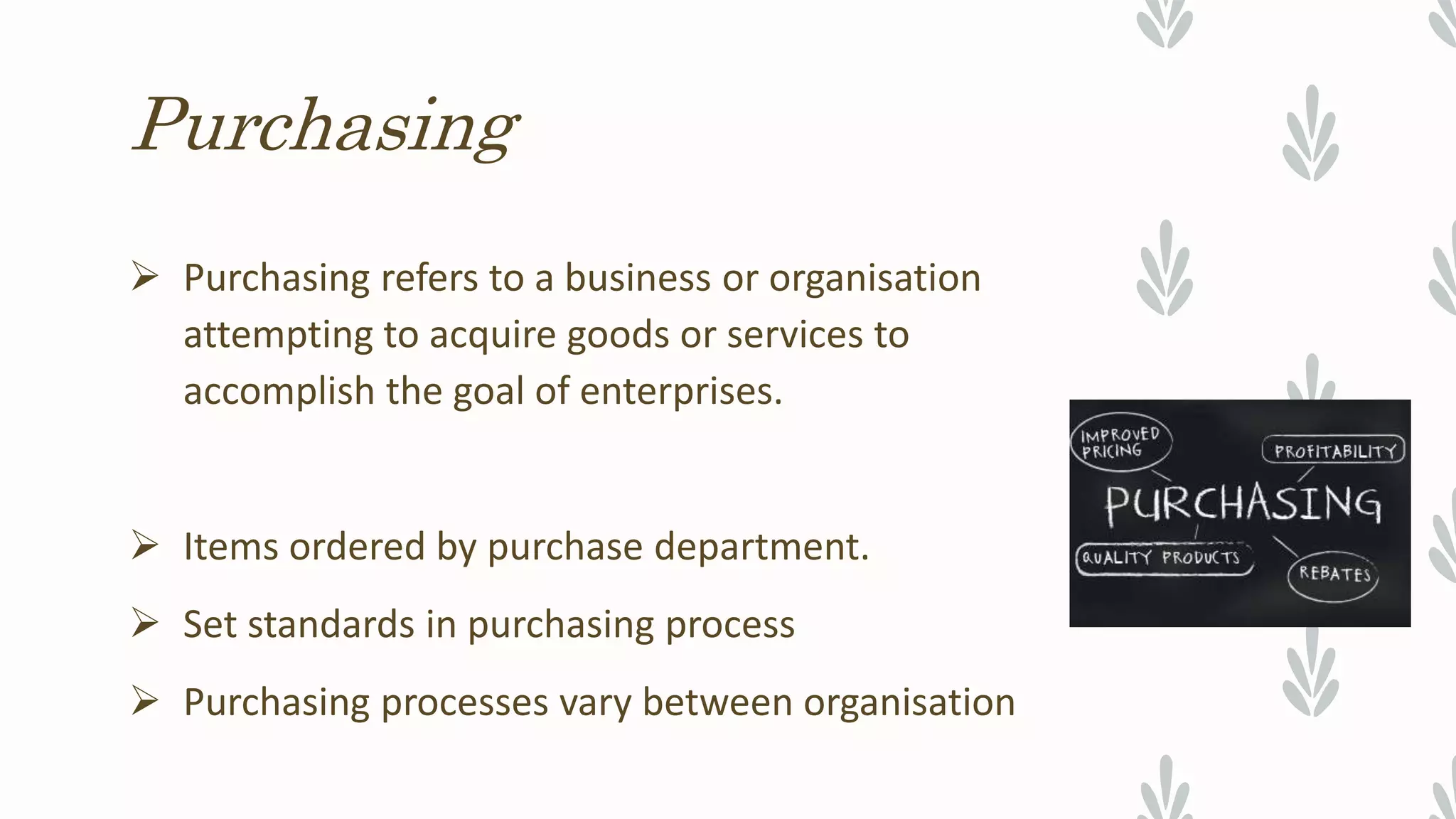 Catering cycle presentation | PPTX