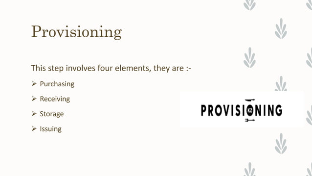 Catering cycle presentation | PPTX | Business | Business and Finance