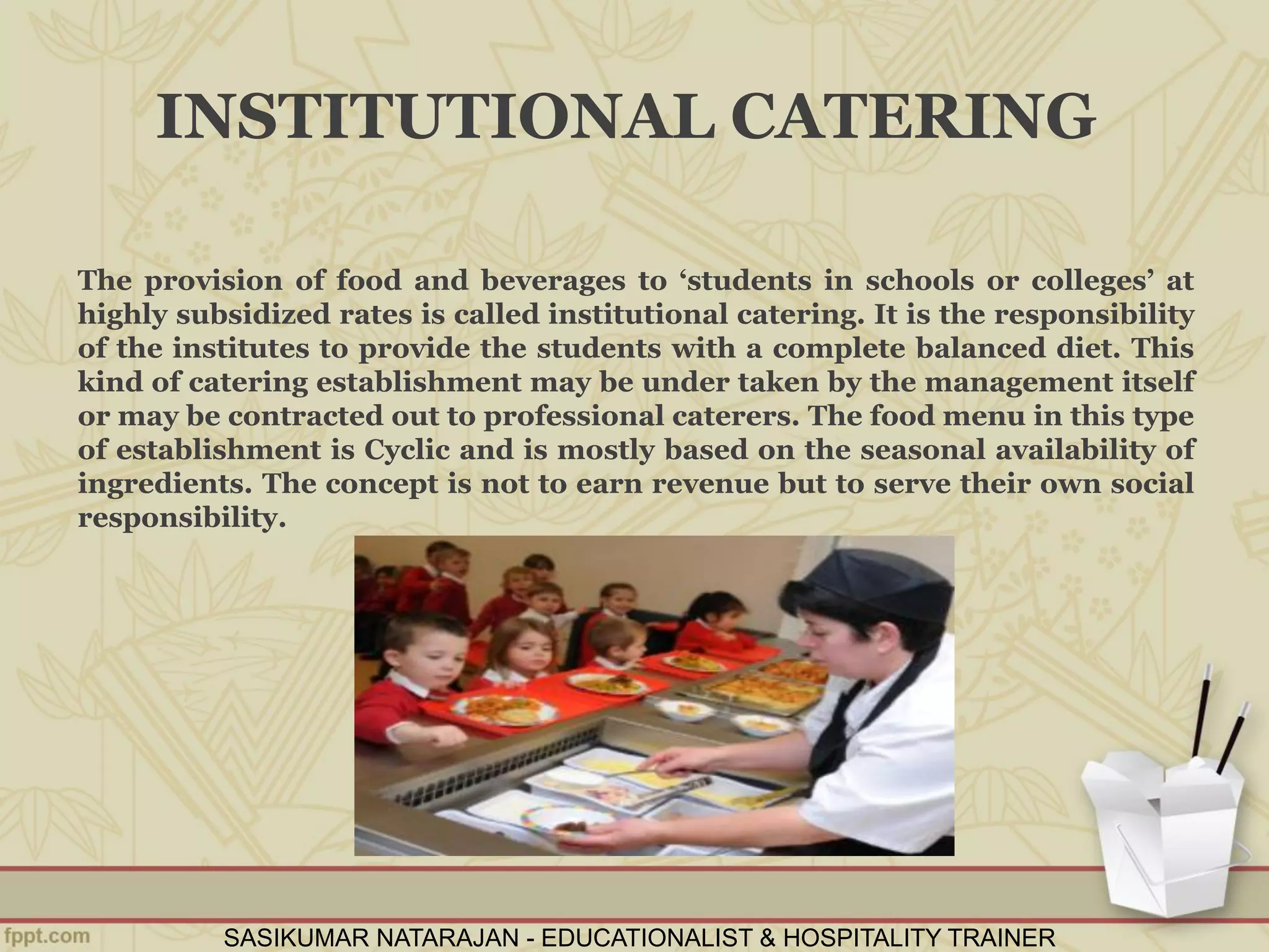 Catering Industry | PDF