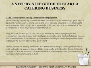 Catering Industry | PDF