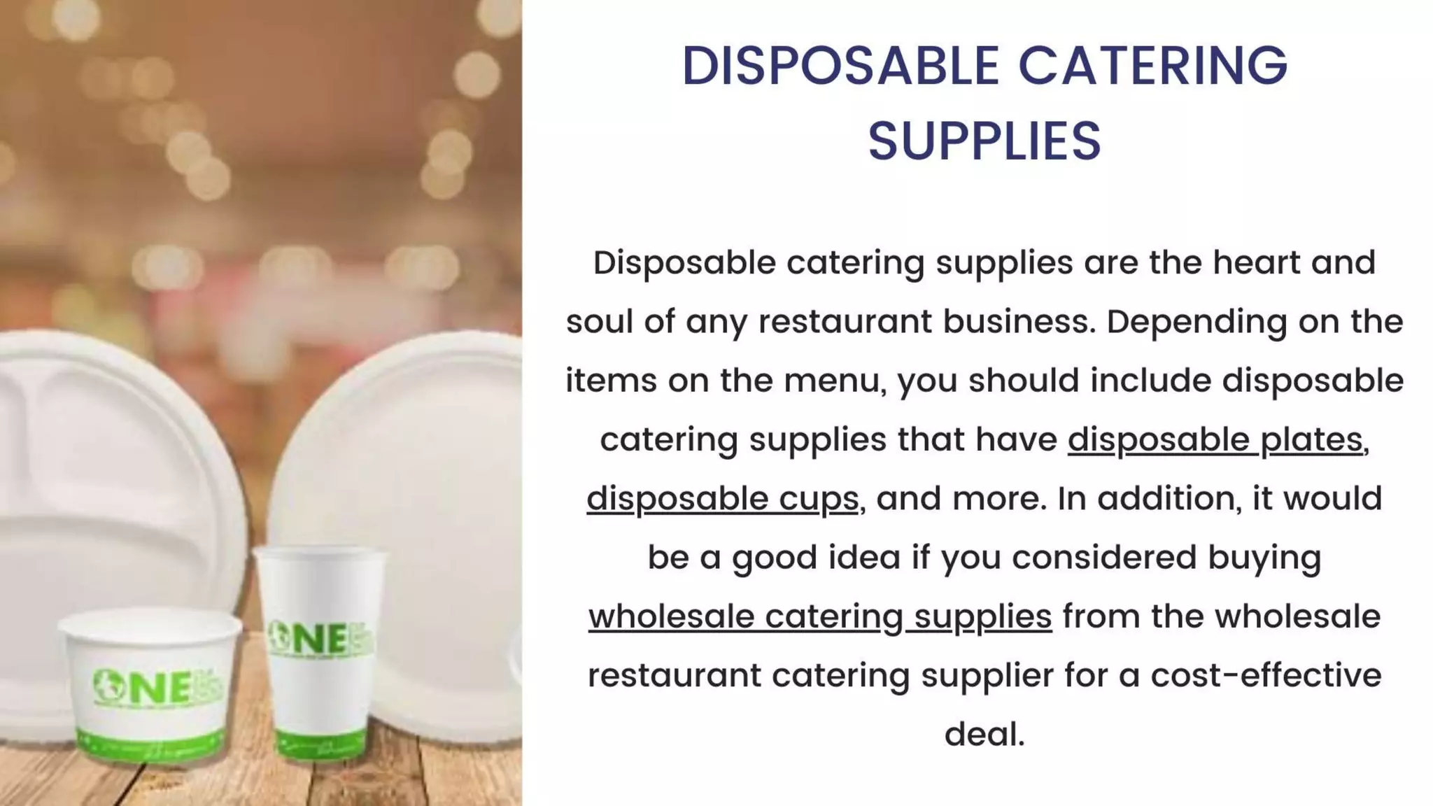 Catering supplies checklist | PPTX