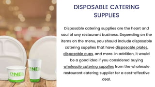 Catering supplies checklist | PPTX