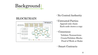 Collaborative Business Process Execution on Blockchain: The Caterpillar Approach | PPT