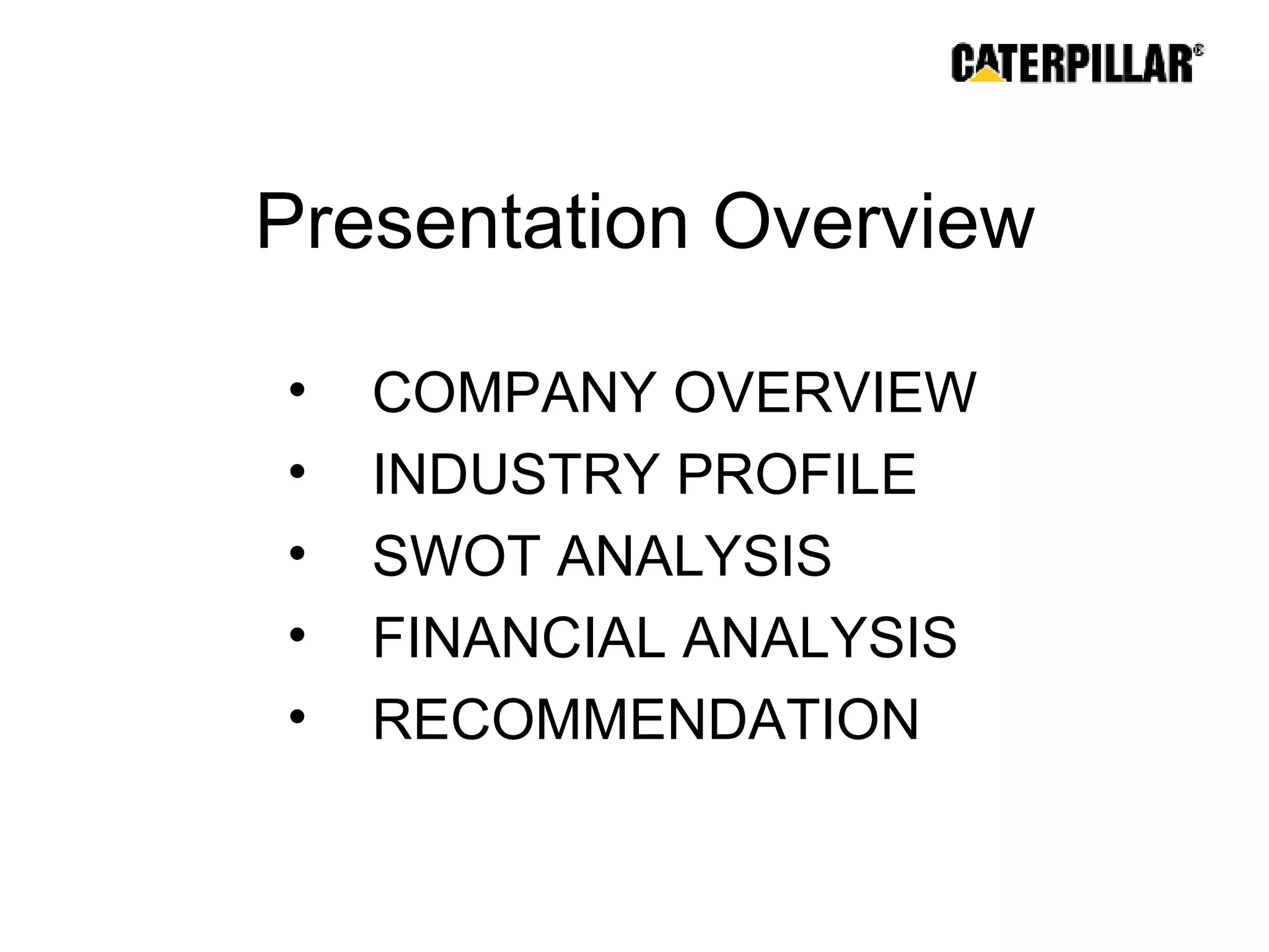 Caterpillar Stock Analysis | PPT