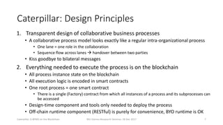 Caterpillar: A Blockchain-Based Business Proces Management System | PPTX