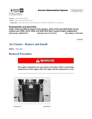 caterpillar 246d skid steer loader service repair manual mkt00001-up | PDF