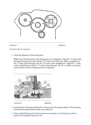 Caterpillar 323D L Excavator flywheel removal procedure.pdf