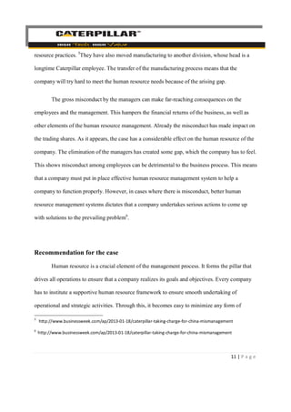 Caterpillar 'CASE STUDY' | PDF | Human Resources | Business