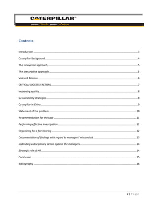 Caterpillar 'CASE STUDY' | PDF