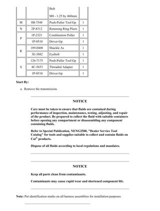 Caterpillar Cat 12M Motor Grader (Prefix R9B) Service Repair Manual ...