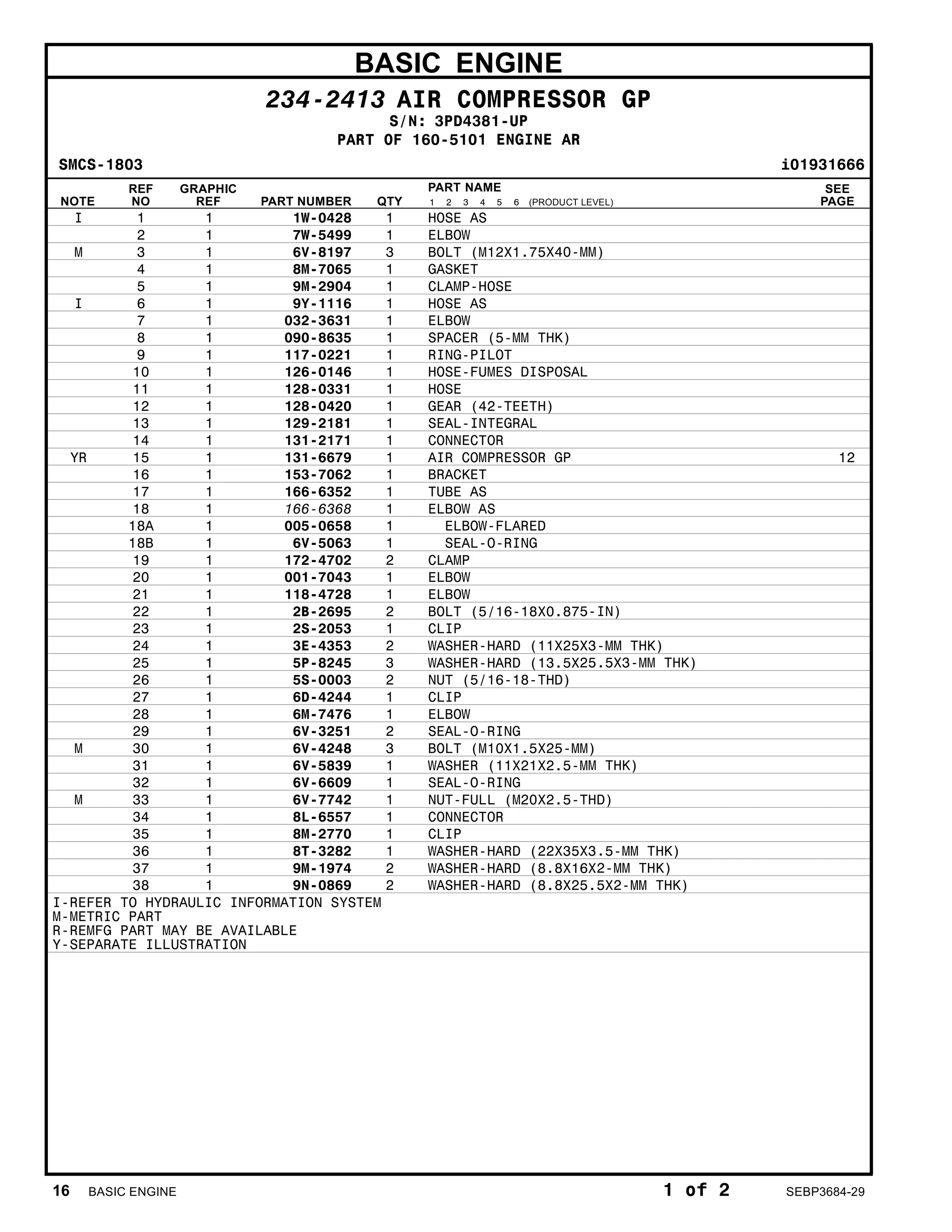 Caterpillar CAT 140H Motor Grader Parts Catalogue Manual Instant ...