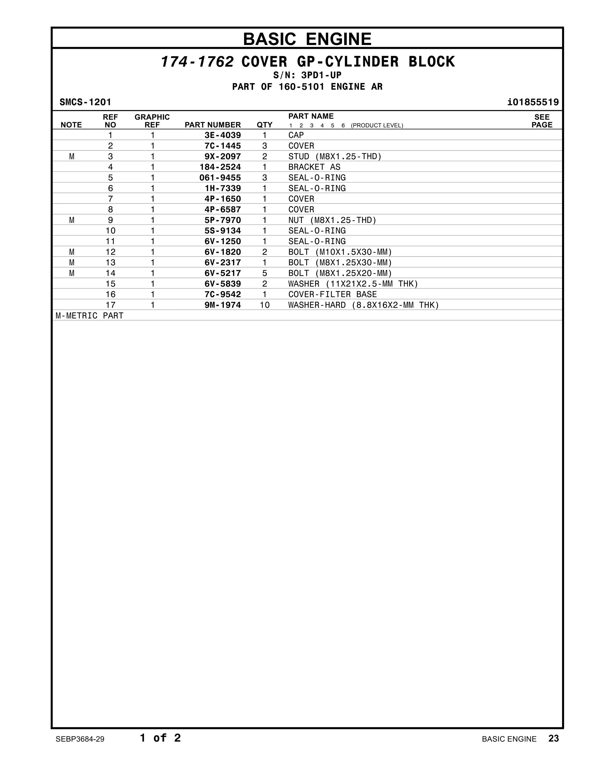 Caterpillar CAT 140H Motor Grader Parts Catalogue Manual Instant ...