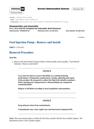Caterpillar cat 239 d compact track loader (prefix cd4) service repair ...