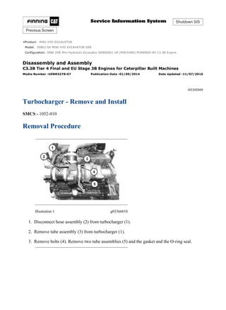 Caterpillar Cat 308E2SR Mini Hydraulic Excavator (Prefix SR8) Service ...