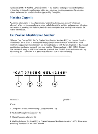 Caterpillar CAT 312B L EXCAVATOR (9FS00001-UP) Operation and ...