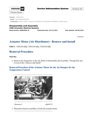 Caterpillar Cat 320C and 320C L Excavator (Prefix AMC) Service Repair ...