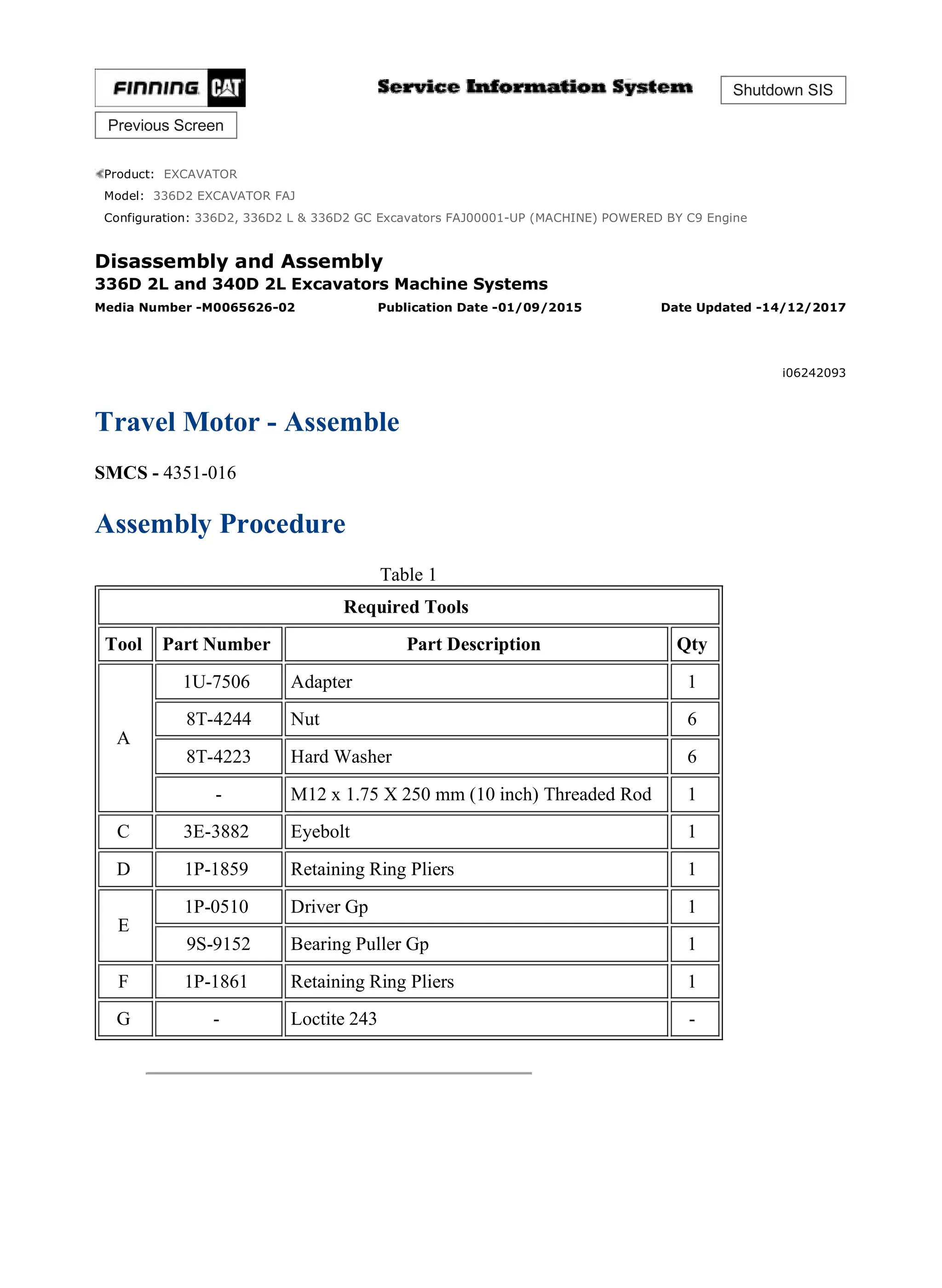 Caterpillar cat 336 d2 l excavator (C9 Engine) service repair manual (faj00001 and up).pdf
