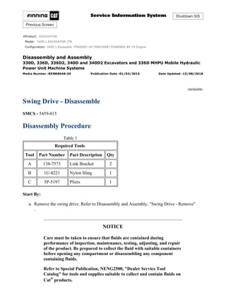 Caterpillar Cat 340D L Excavator (Prefix JTN) Service Repair Manual (JTN00001 and up).pdf