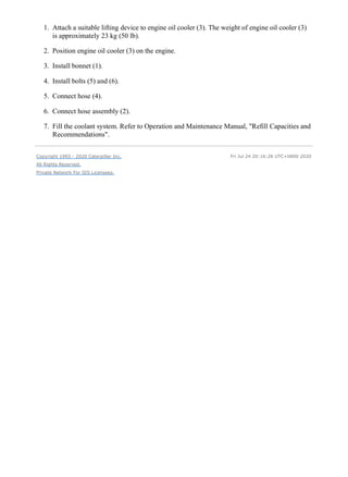 Caterpillar Cat 345C EXCAVATOR (Prefix RFN) Service Repair Manual ...